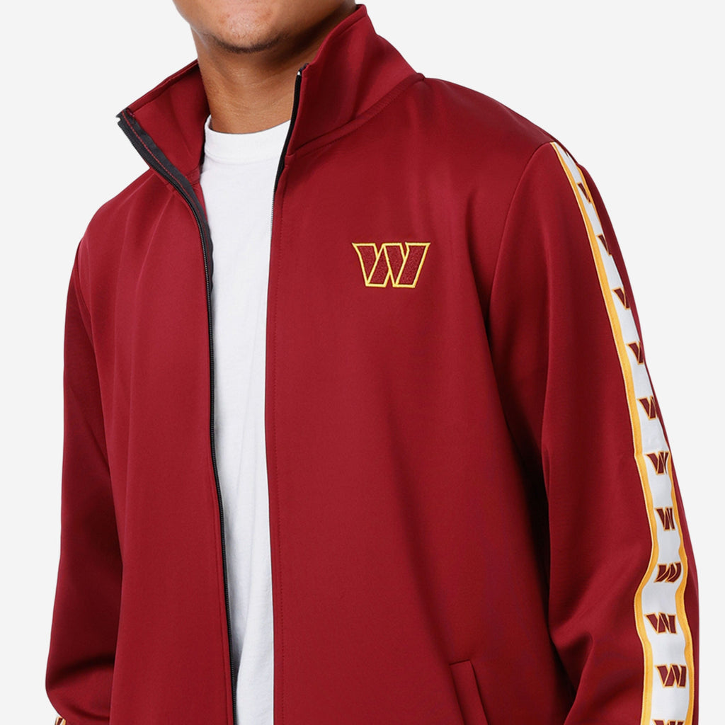Washington Commanders Stripe Logo Track Jacket FOCO