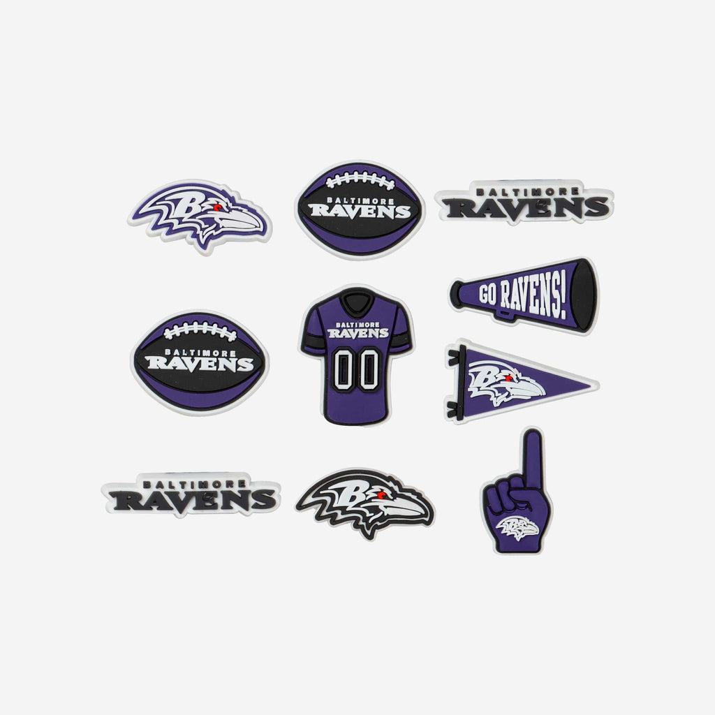 Baltimore Ravens 10 Pack Team Clog Charms FOCO