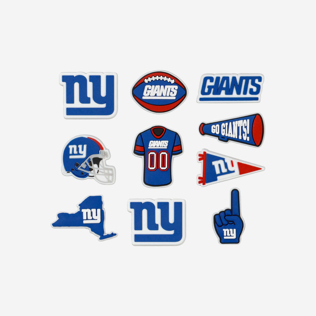 New York Giants 10 Pack Team Clog Charms FOCO