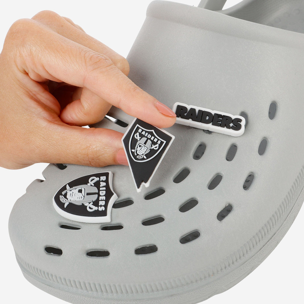 Las Vegas Raiders 10 Pack Team Clog Charms FOCO