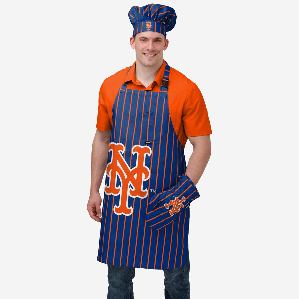 New York Mets Pinstripe Chef Set FOCO