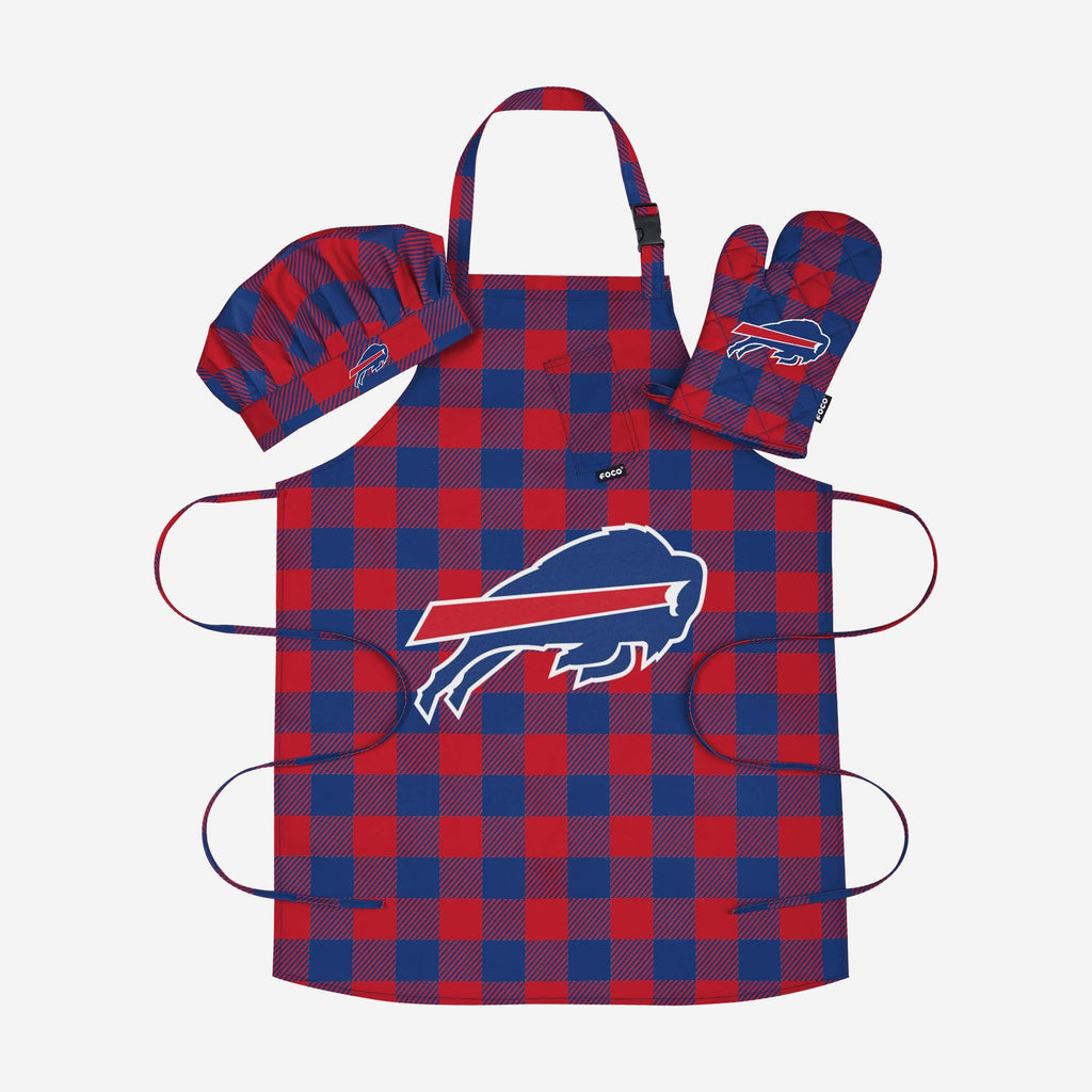 Buffalo Bills Plaid Chef Set FOCO