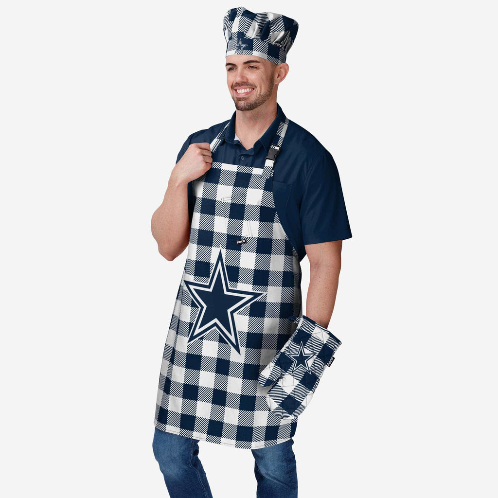 Dallas Cowboys Plaid Chef Set FOCO