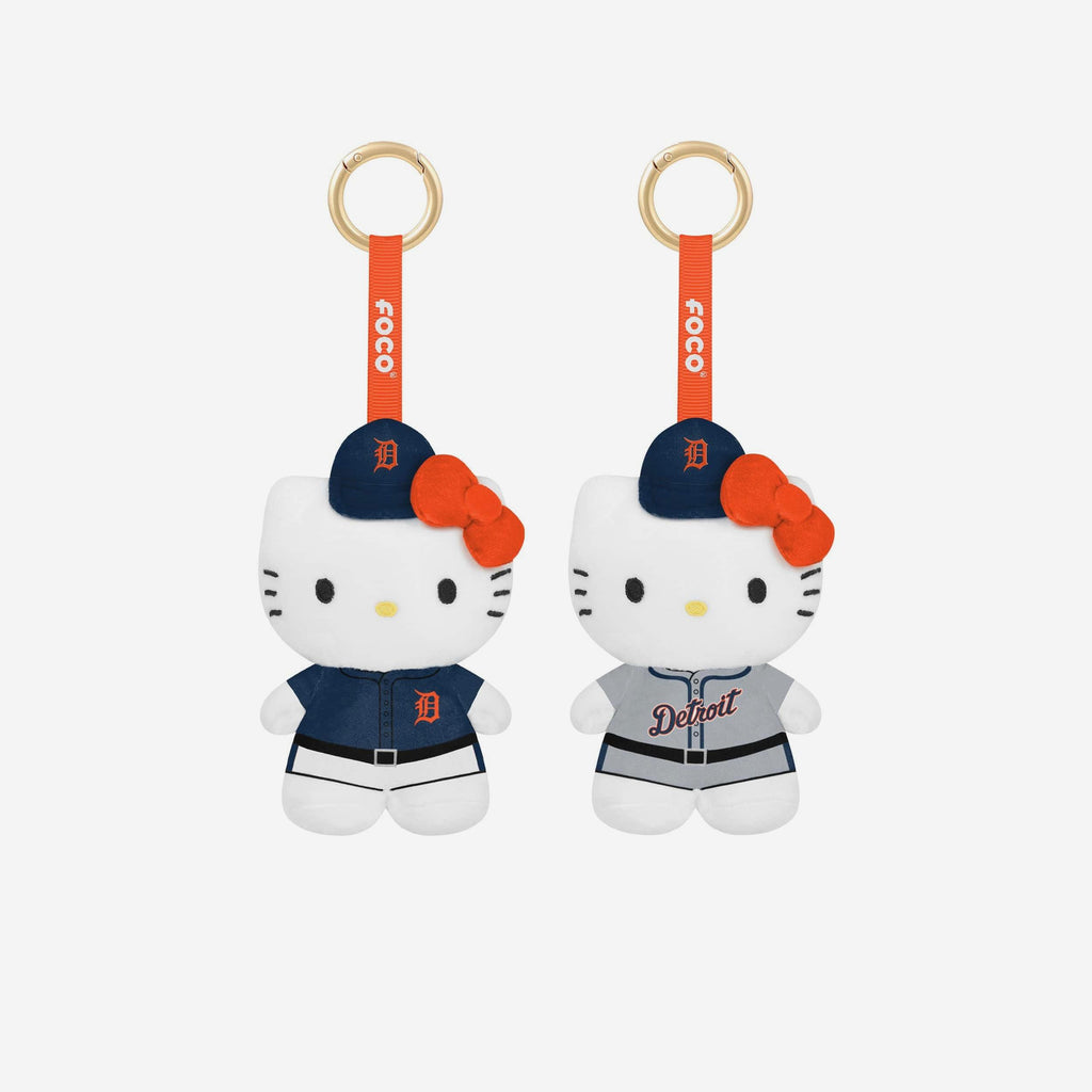 Detroit Tigers 2 Pack Mini Plush Hello Kitty® Bag Charm Keychain FOCO