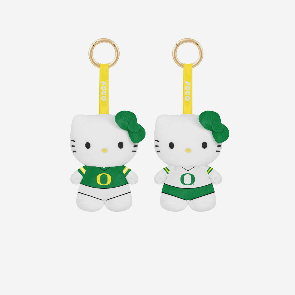 Oregon Ducks 2 Pack Mini Plush Hello Kitty® Bag Charm Keychain FOCO