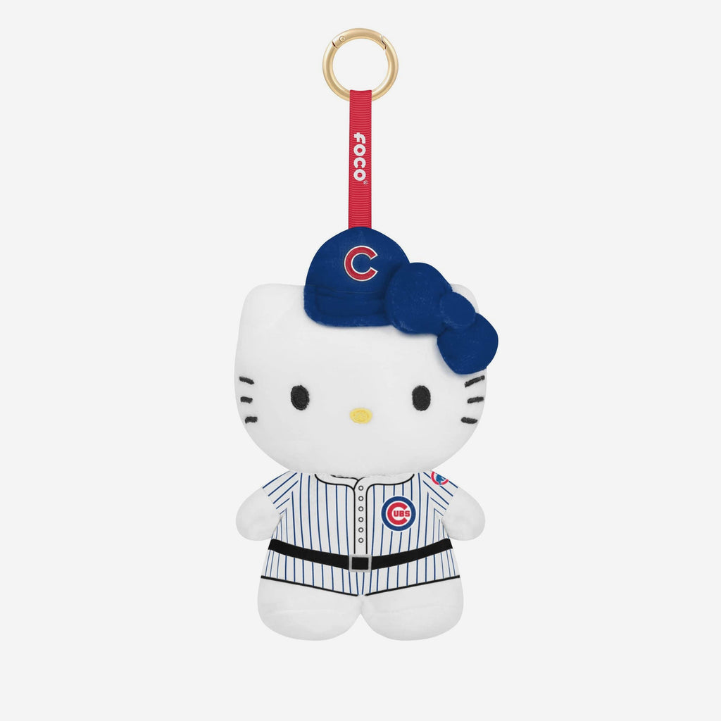 Chicago Cubs Plush Hello Kitty® Bag Charm Keychain FOCO