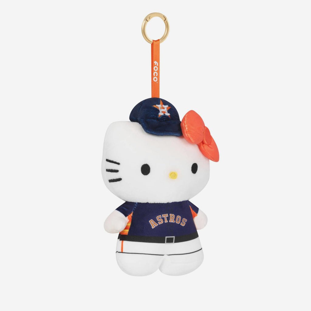Houston Astros Plush Hello Kitty® Bag Charm Keychain FOCO
