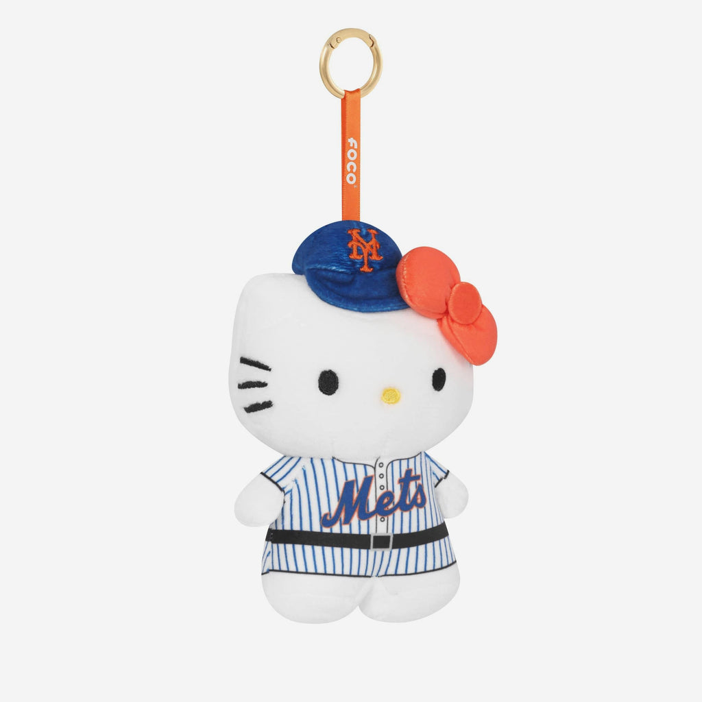 New York Mets Plush Hello Kitty® Bag Charm Keychain FOCO