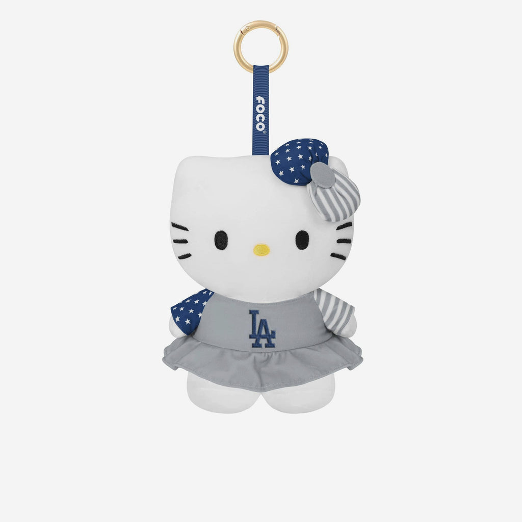 Los Angeles Dodgers Americana Plush Hello Kitty® Bag Charm Keychain FOCO
