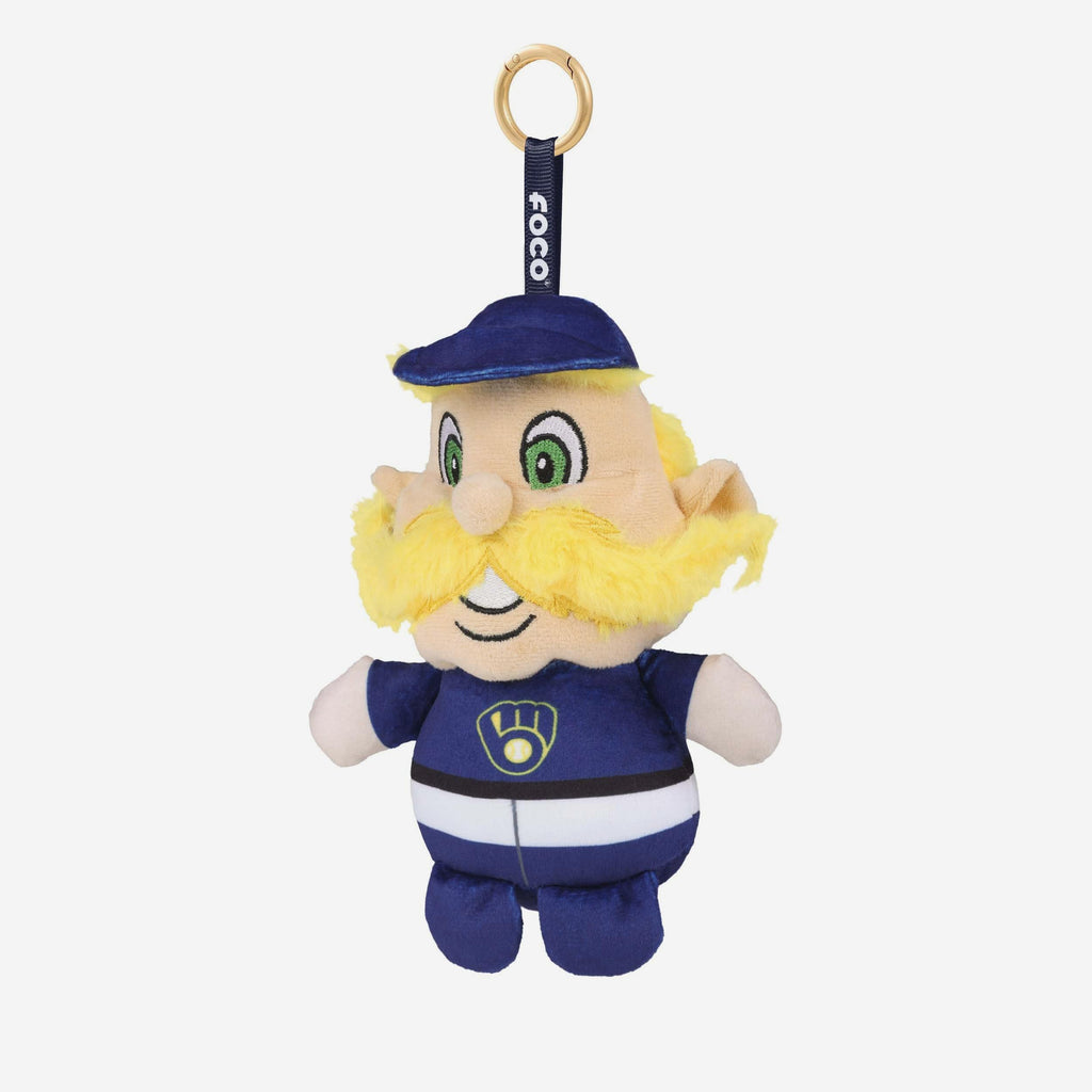 Milwaukee Brewers Plush Teamie Beanie Mascot Bag Charm Keychain FOCO