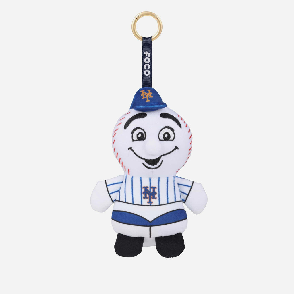 New York Mets Plush Teamie Beanie Mascot Bag Charm Keychain FOCO