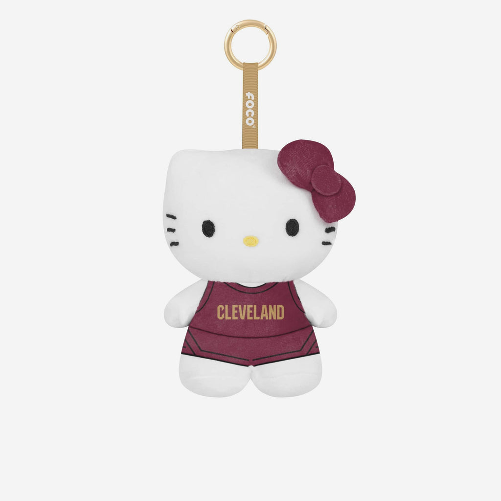 Cleveland Cavaliers Plush Hello Kitty® Bag Charm Keychain FOCO