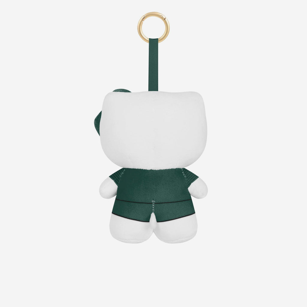 Michigan State Spartans Plush Hello Kitty® Bag Charm Keychain FOCO