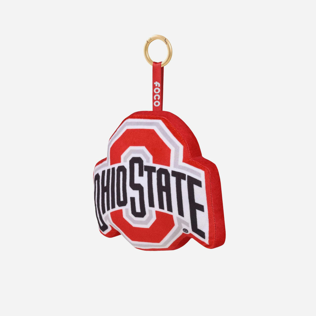 Ohio State Buckeyes Plush Team Logo Bag Charm Keychain FOCO
