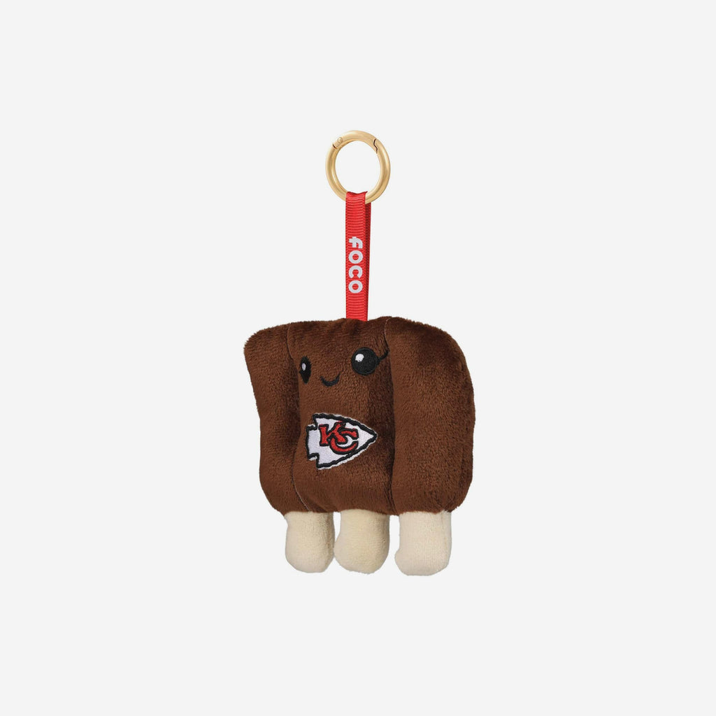 Kansas City Chiefs Plush Food Bag Charm Keychain FOCO