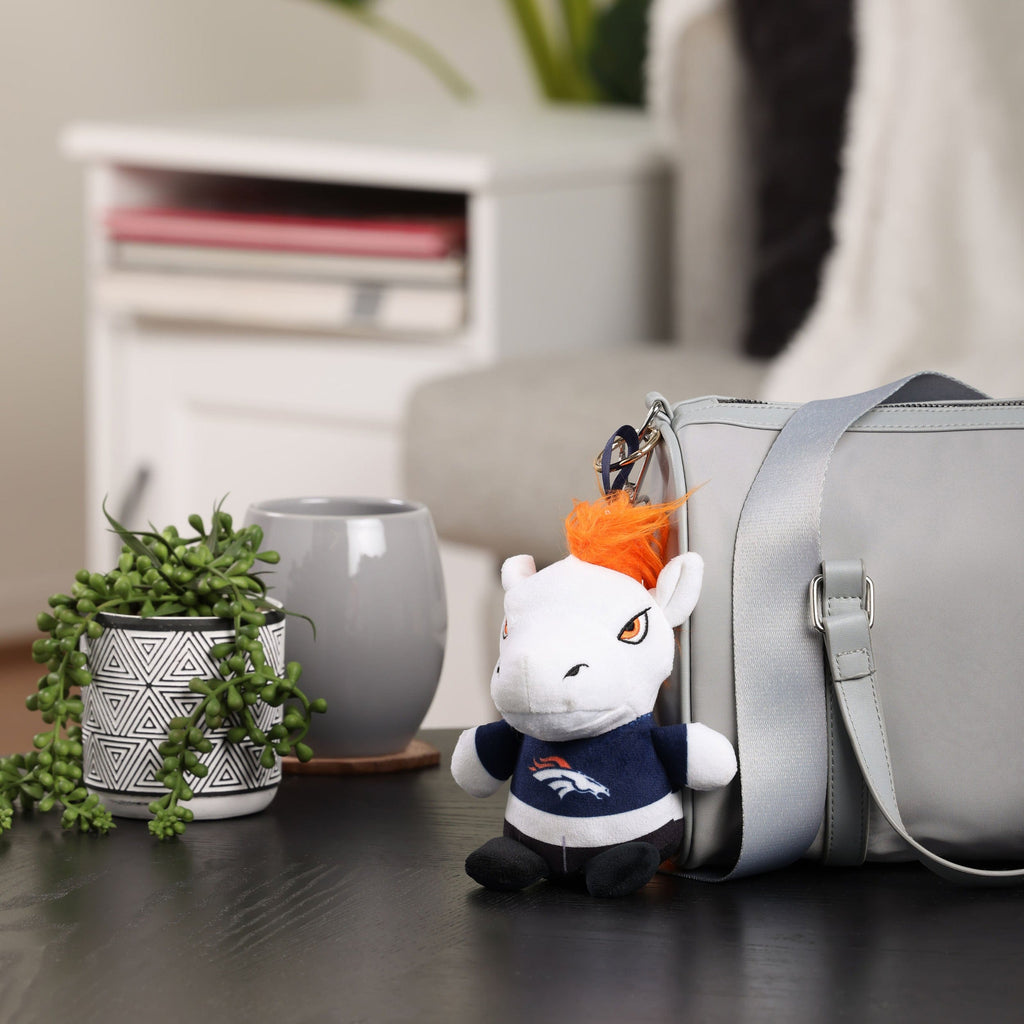 Denver Broncos Plush Teamie Beanie Mascot Bag Charm Keychain FOCO