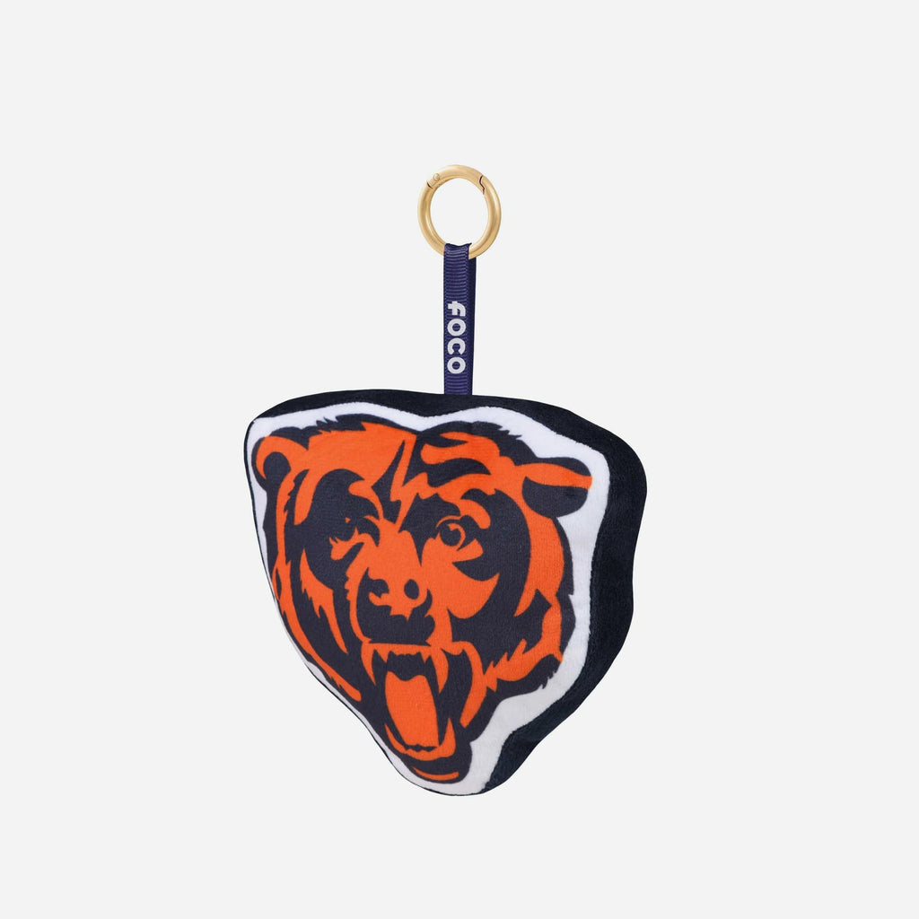 Chicago Bears Plush Team Logo Bag Charm Keychain FOCO