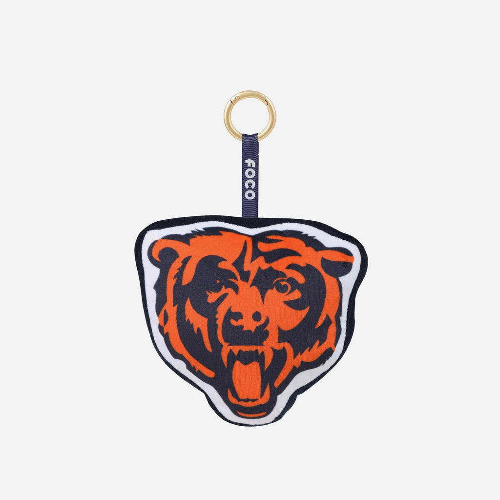 Chicago Bears Plush Team Logo Bag Charm Keychain FOCO