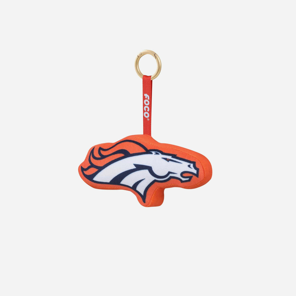 Denver Broncos Plush Team Logo Bag Charm Keychain FOCO
