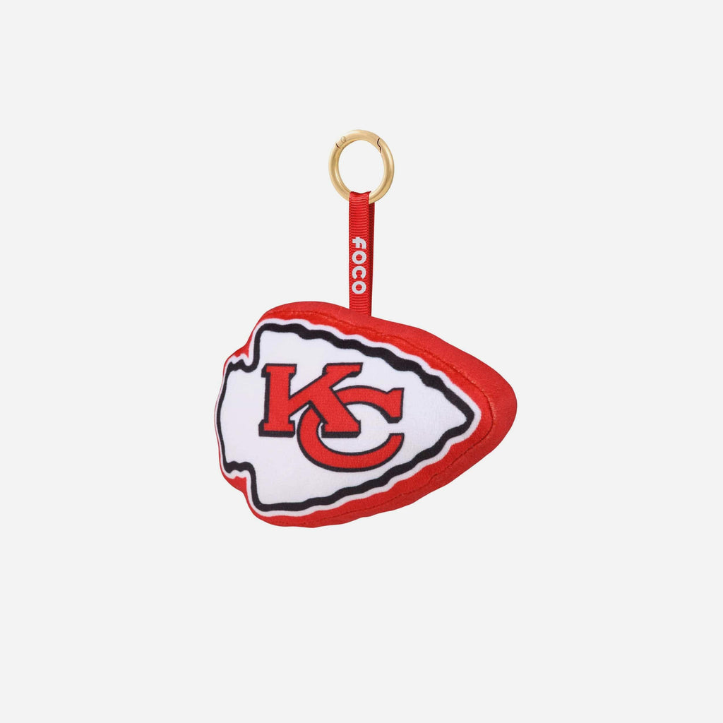 Kansas City Chiefs Plush Team Logo Bag Charm Keychain FOCO