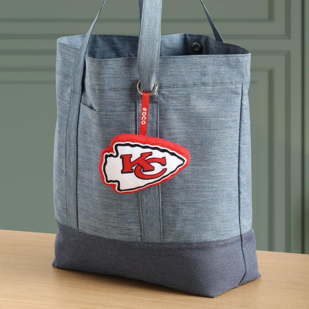Kansas City Chiefs Plush Team Logo Bag Charm Keychain FOCO