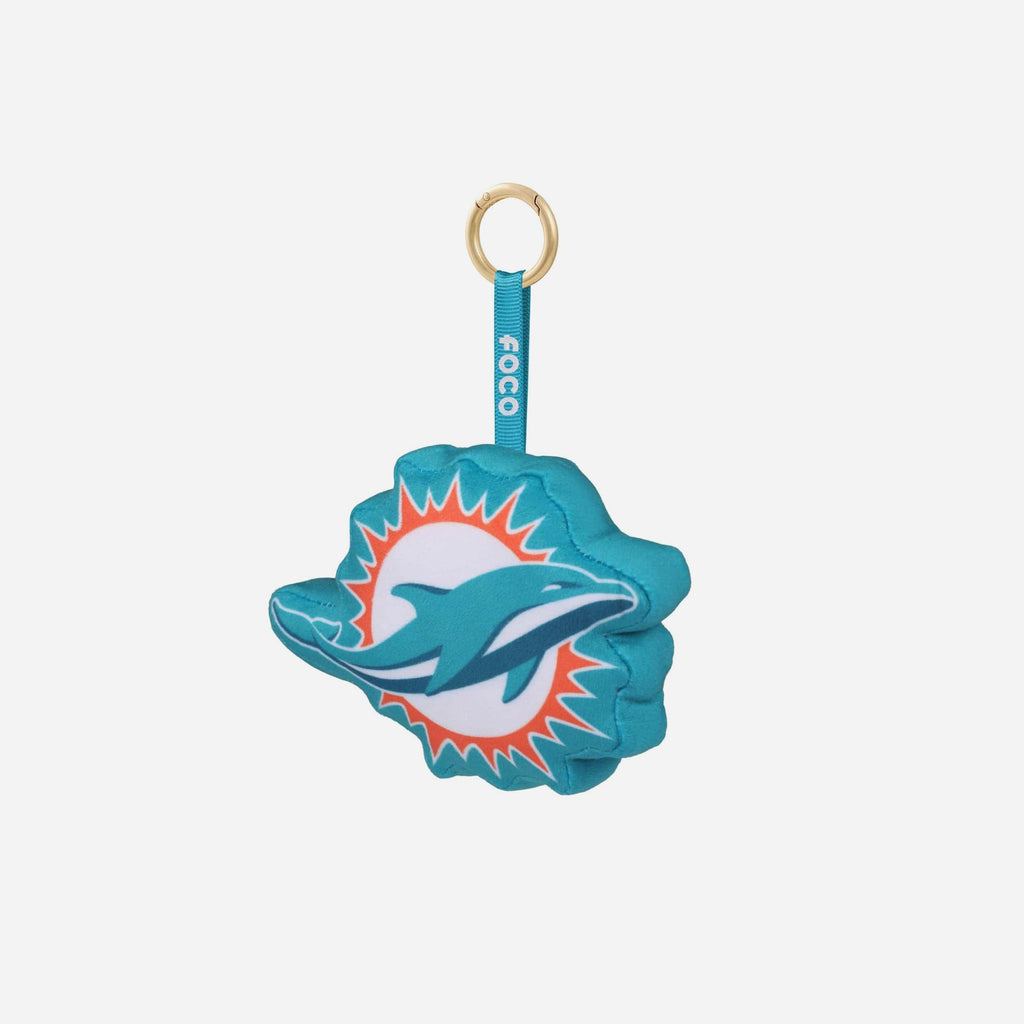 Miami Dolphins Plush Team Logo Bag Charm Keychain FOCO