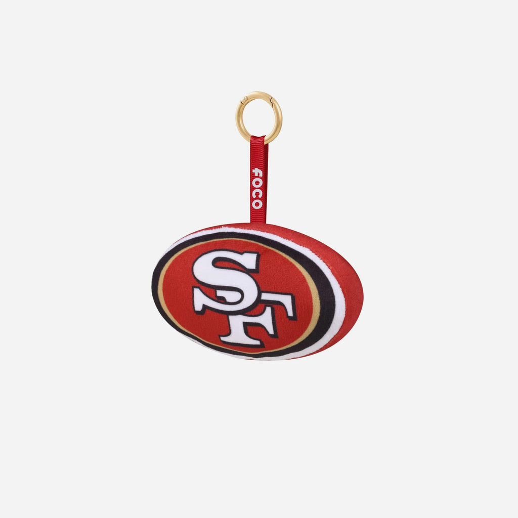 San Francisco 49ers Plush Team Logo Bag Charm Keychain FOCO