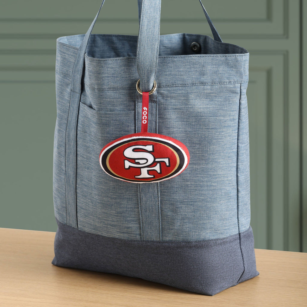 San Francisco 49ers Plush Team Logo Bag Charm Keychain FOCO