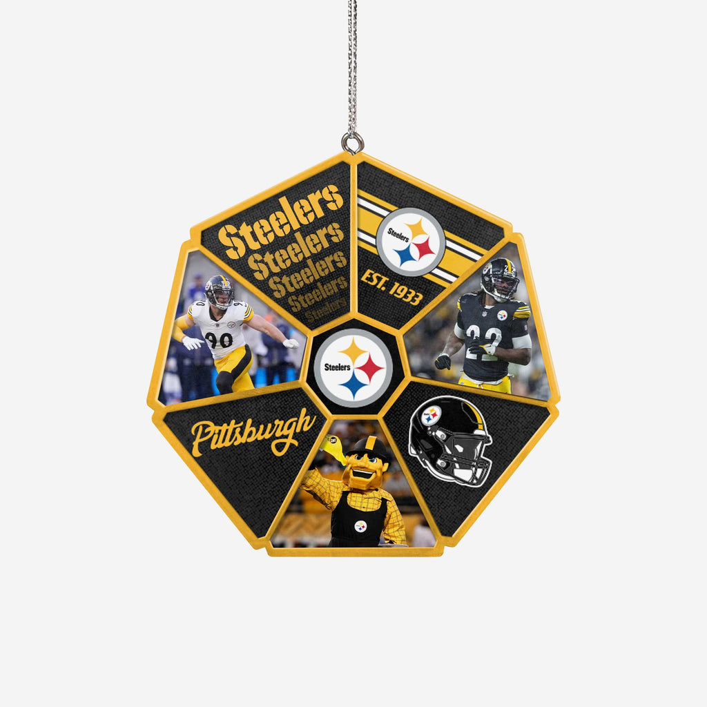 Pittsburgh Steelers Team Wheel Ornament FOCO