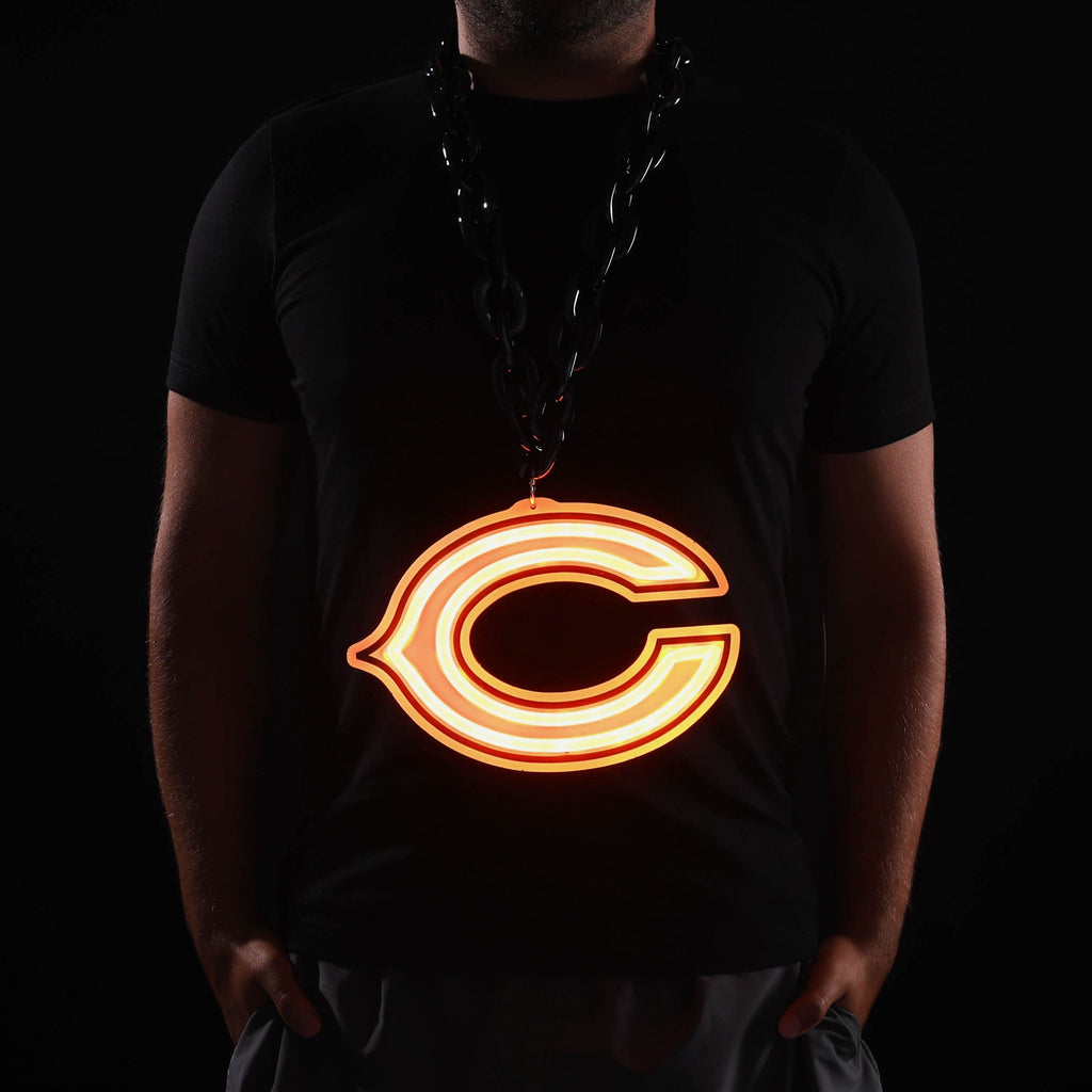 Chicago Bears Neon Light Up Big Logo Chain FOCO