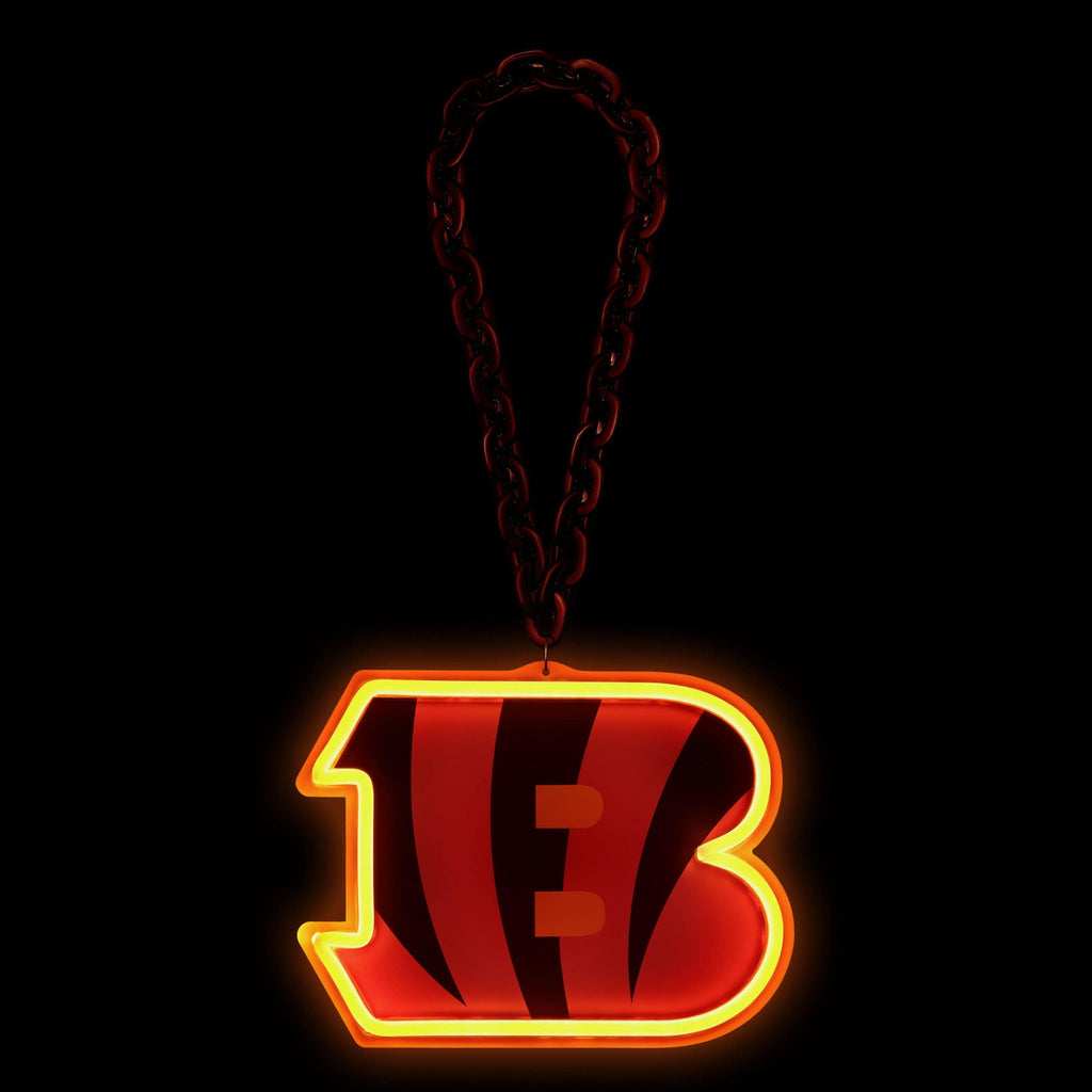Cincinnati Bengals Neon Light Up Big Logo Chain FOCO