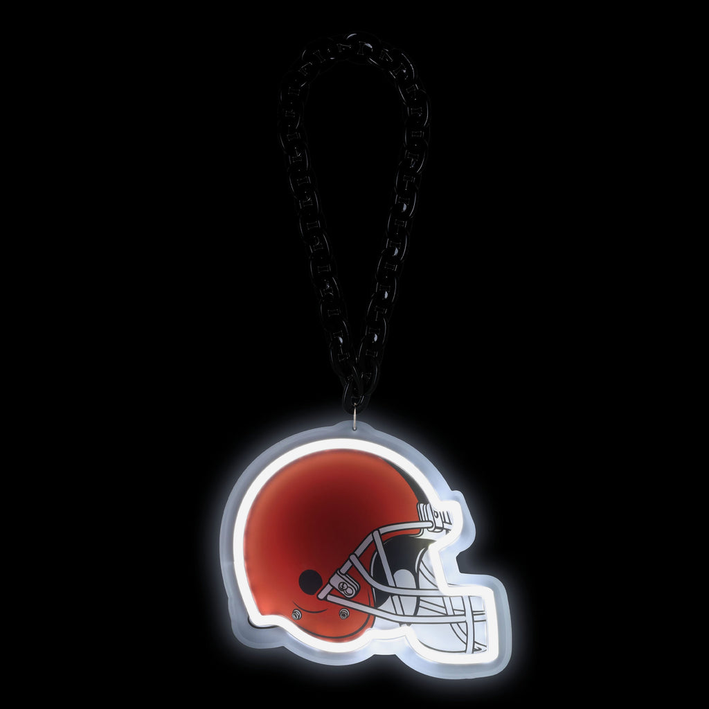 Cleveland Browns Neon Light Up Big Logo Chain FOCO