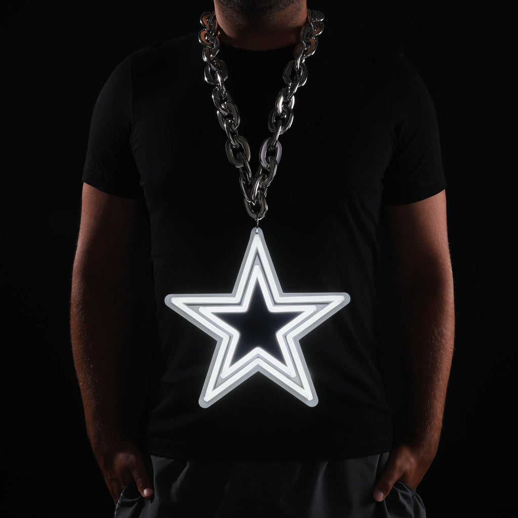 Dallas Cowboys Neon Light Up Big Logo Chain FOCO