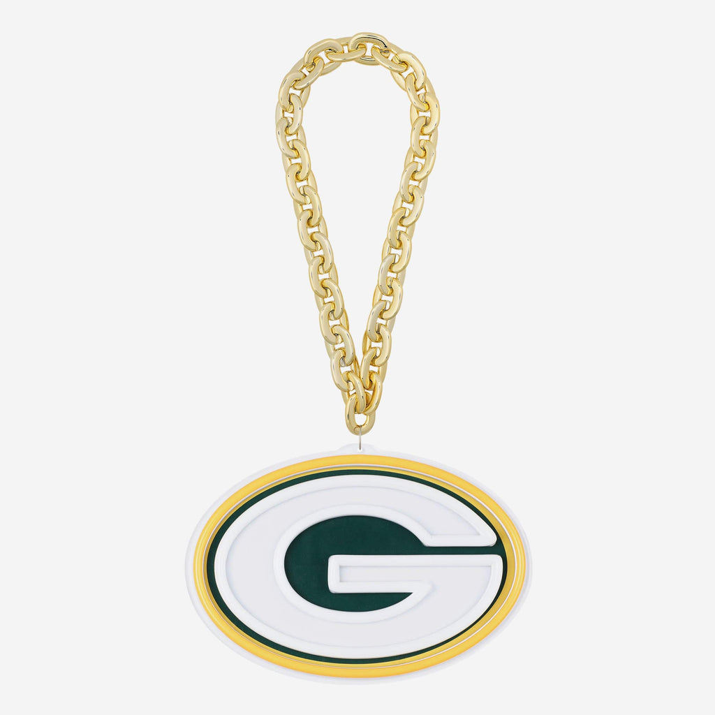 Green Bay Packers Neon Light Up Big Logo Chain FOCO