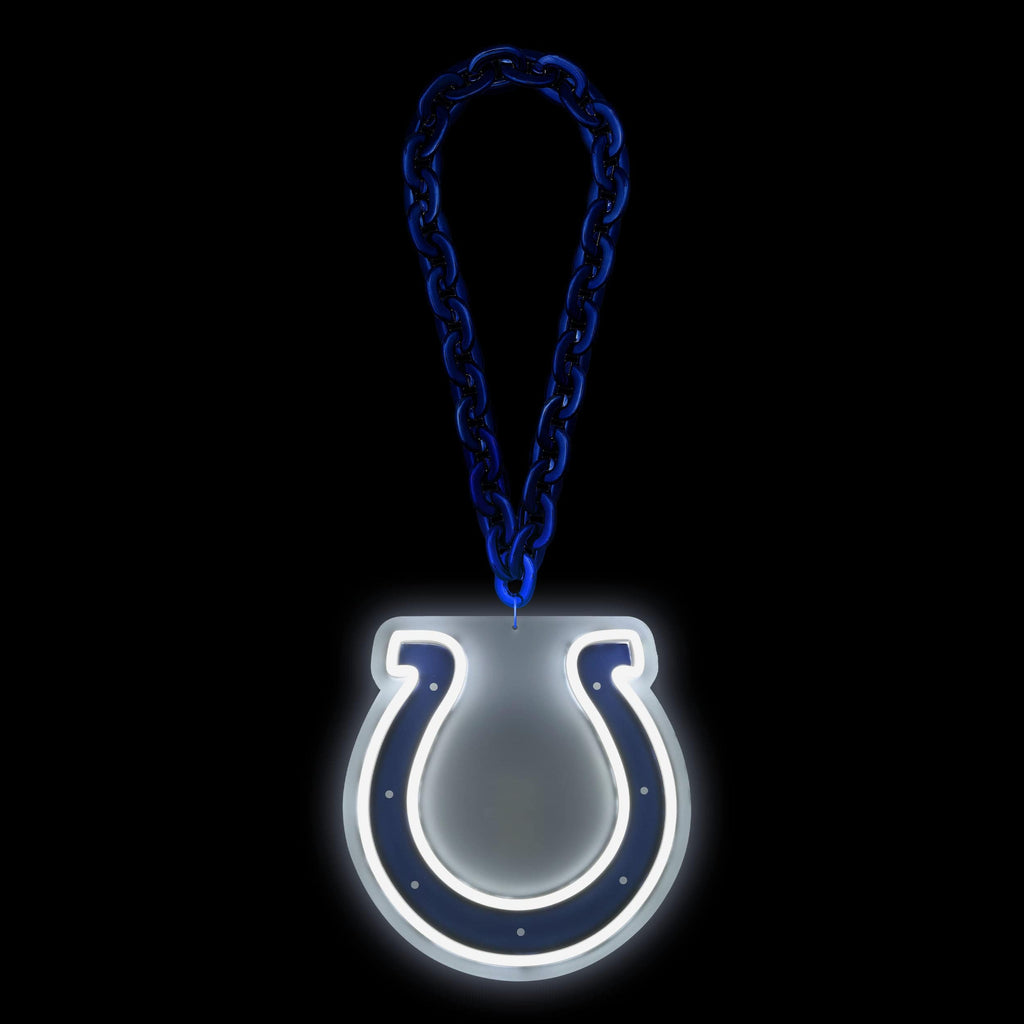 Indianapolis Colts Neon Light Up Big Logo Chain FOCO