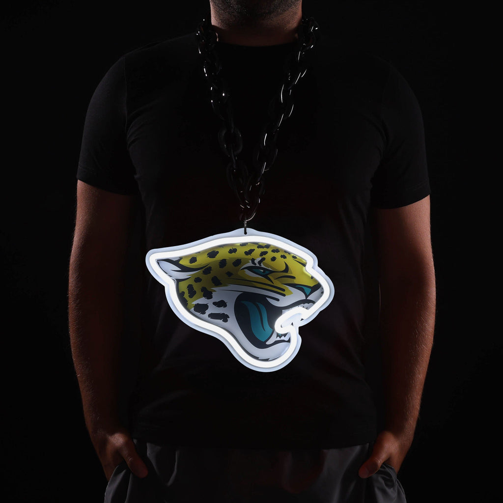 Jacksonville Jaguars Neon Light Up Big Logo Chain FOCO