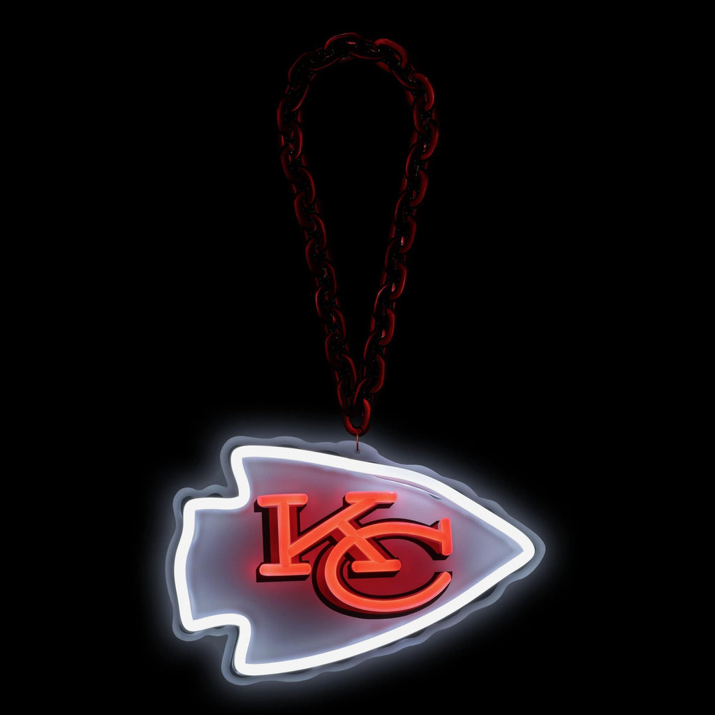 Kansas City Chiefs Neon Light Up Big Logo Chain FOCO