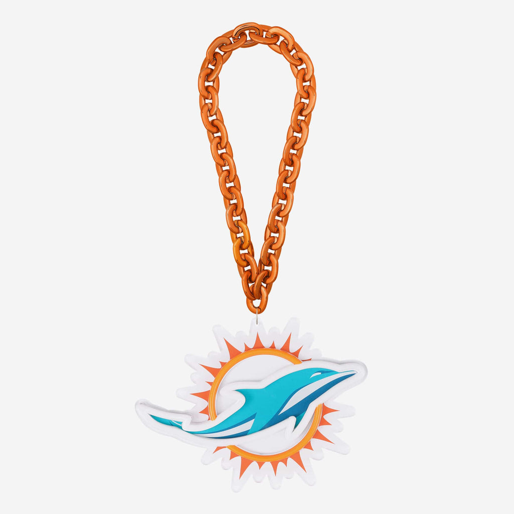 Miami Dolphins Neon Light Up Big Logo Chain FOCO