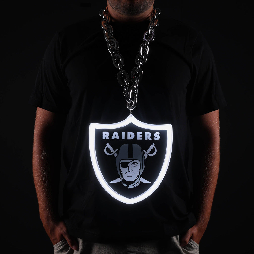Las Vegas Raiders Neon Light Up Big Logo Chain FOCO