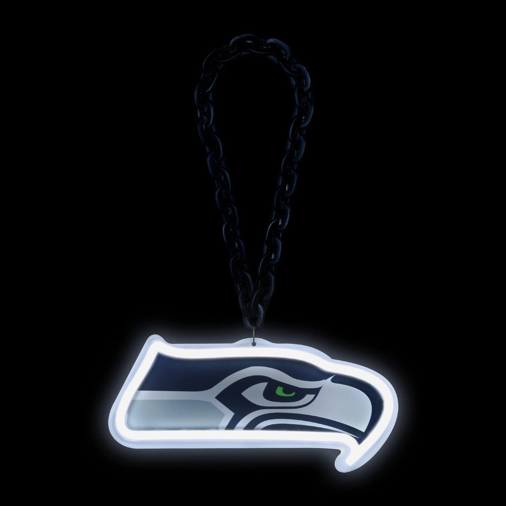 Seattle Seahawks Neon Light Up Big Logo Chain FOCO