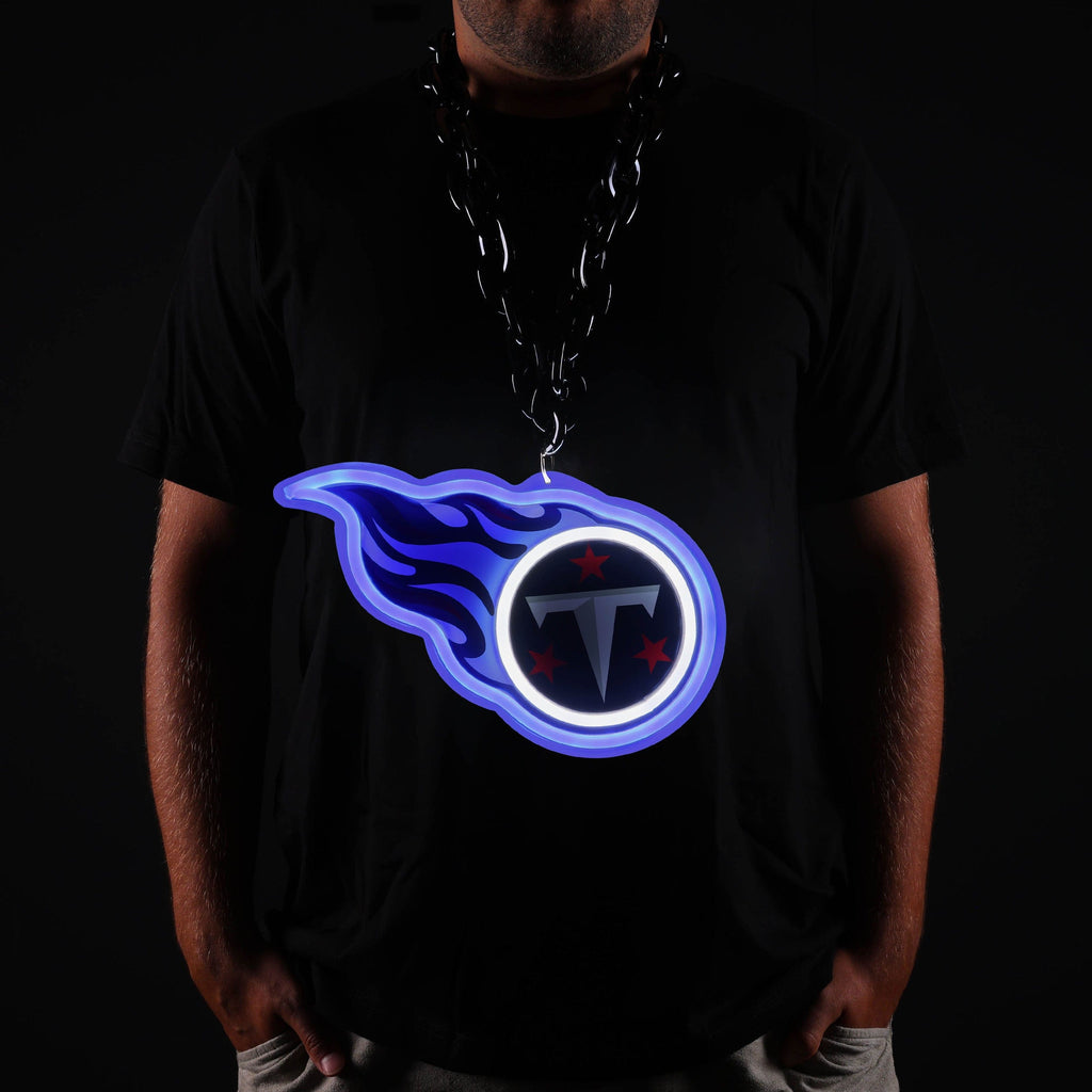 Tennessee Titans Neon Light Up Big Logo Chain FOCO