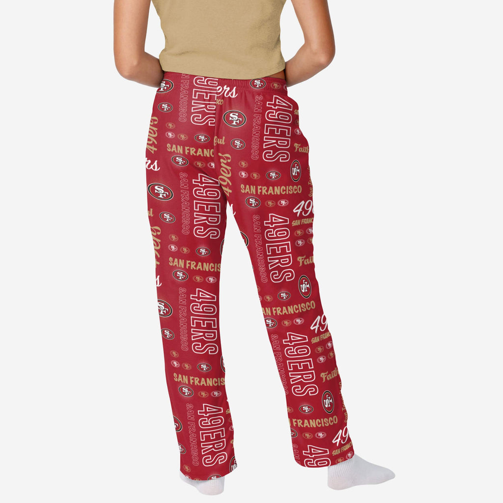 San Francisco 49ers Womens Mini Print Lounge Pants FOCO