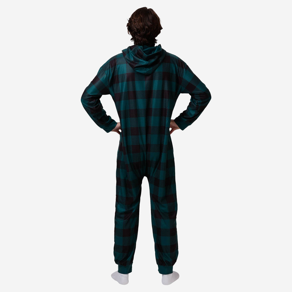 Michigan State Spartans Plaid One Piece Pajamas FOCO