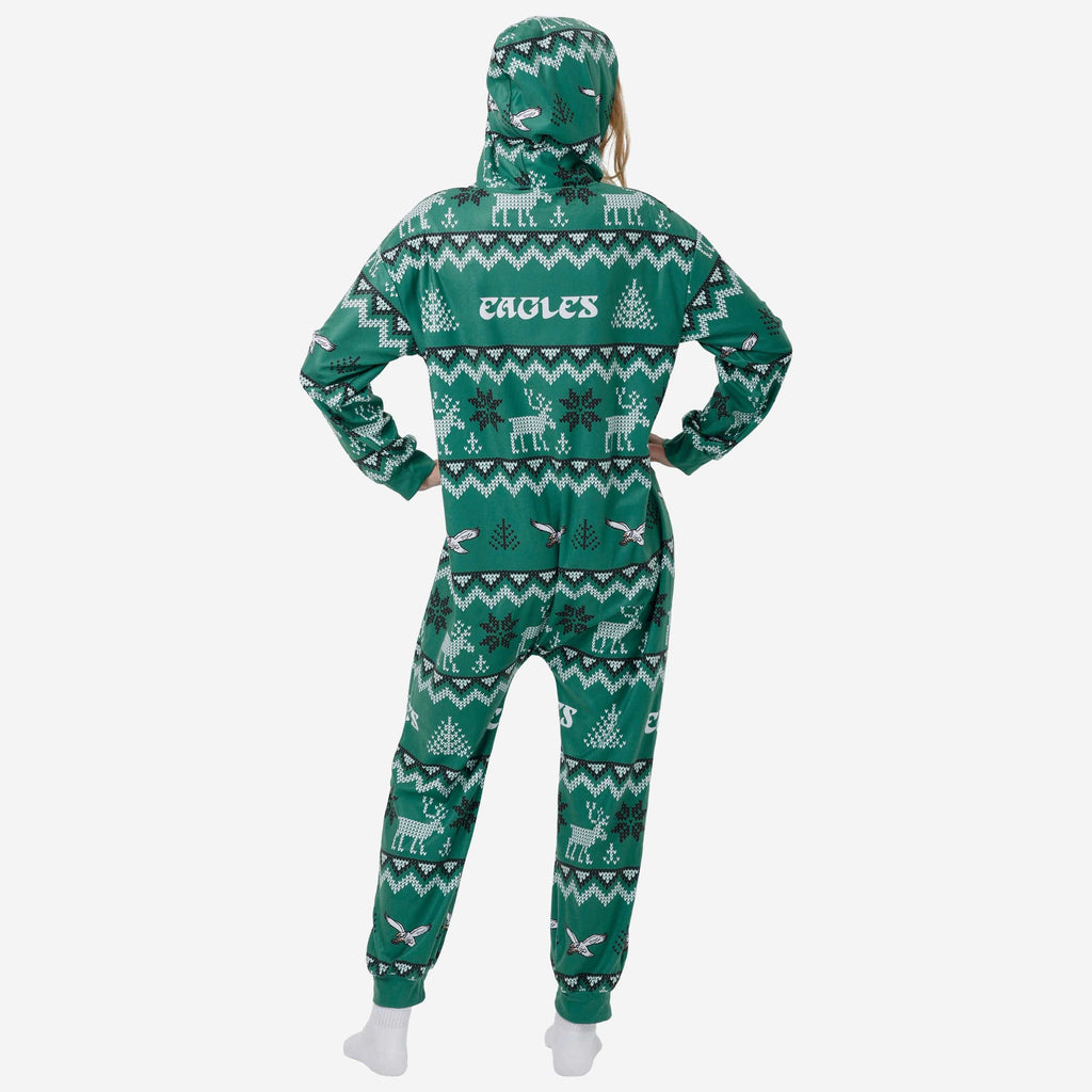 Philadelphia Eagles Kelly Green Ugly One Piece Pajamas FOCO