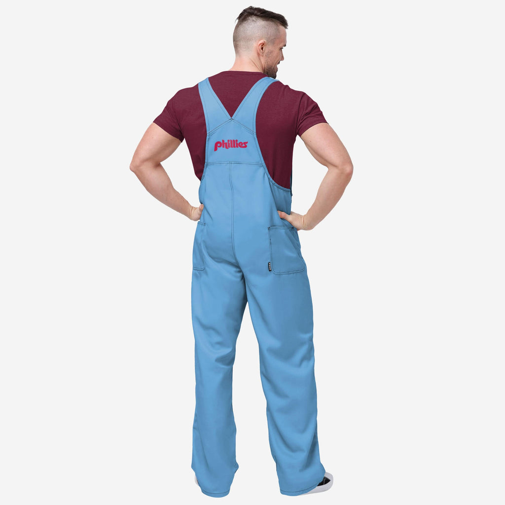 Philadelphia Phillies Mens Powder Blue Big Logo Bib Overalls FOCO