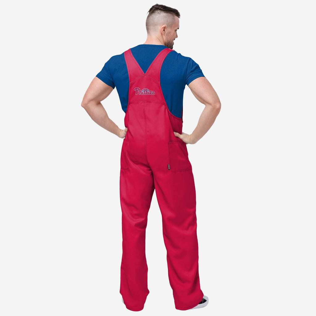 Philadelphia Phillies Mens Big Logo Bib Overalls FOCO