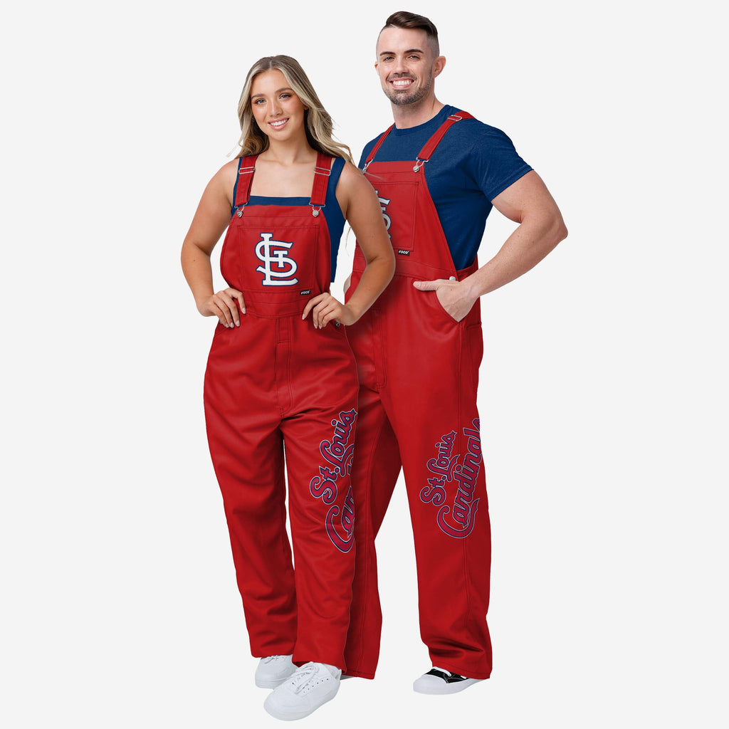 St Louis Cardinals Mens Big Logo Bib Overalls FOCO