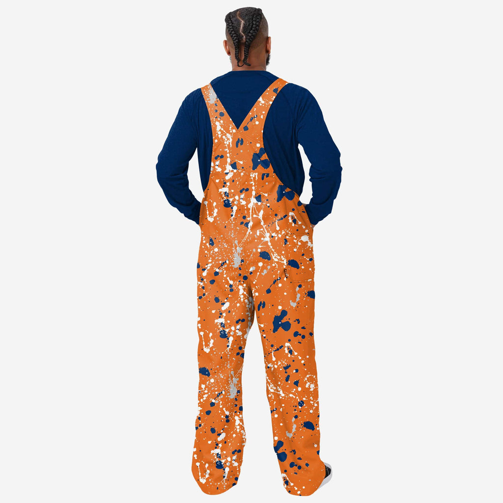 Houston Astros Mens Paint Splatter Bib Overalls FOCO