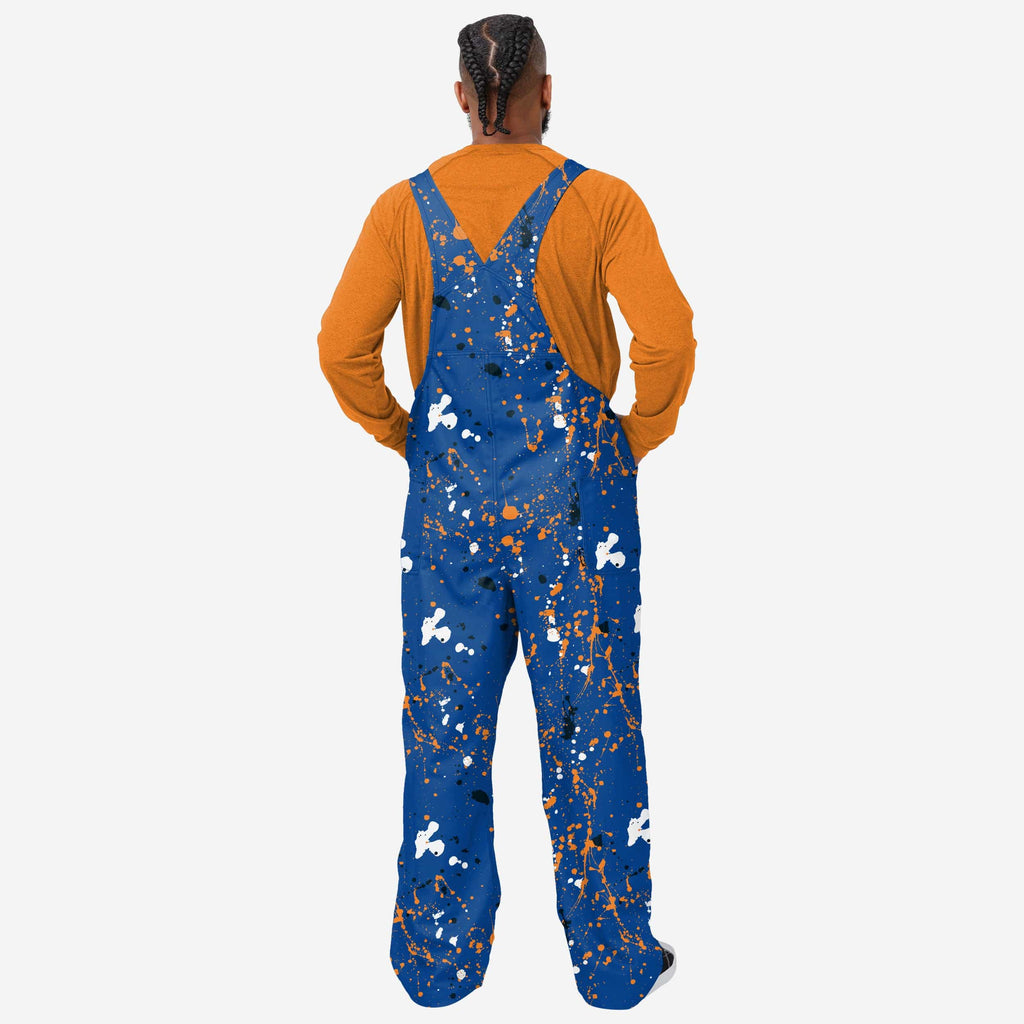 New York Knicks Mens Paint Splatter Bib Overalls FOCO