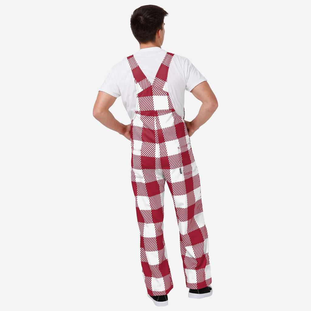 Alabama Crimson Tide Mens Plaid Bib Overalls FOCO